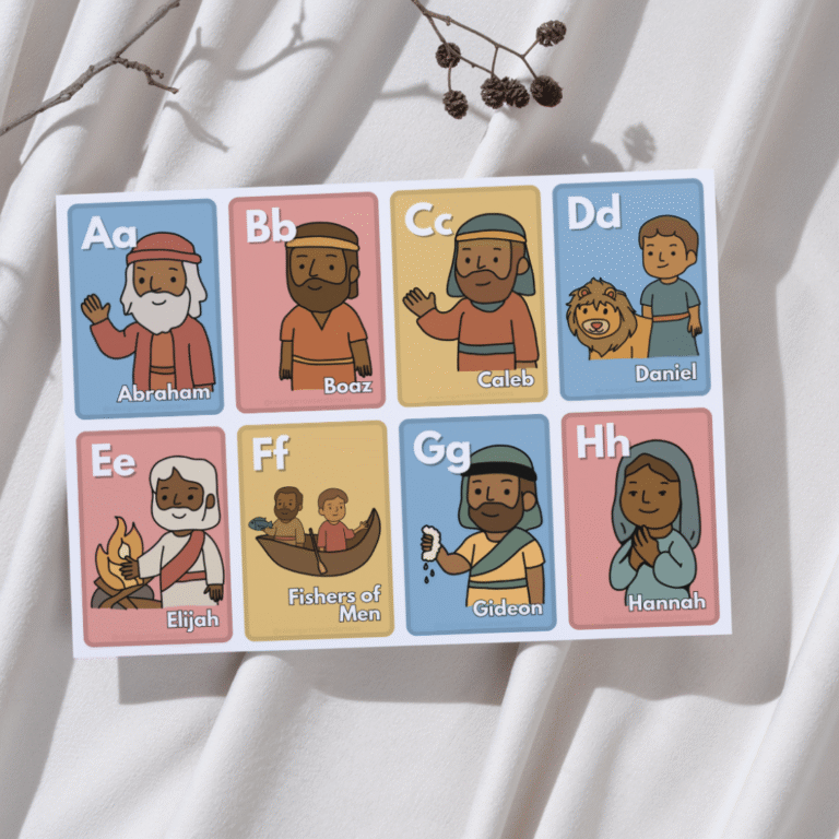 Bible Character ABC Flashcards - RA&A