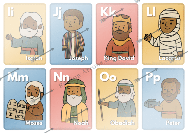 Bible Character ABC Flashcards - RA&A